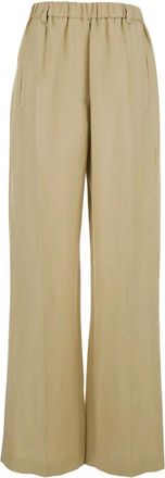 Tela Femme, Pantalons, Beige, Taille: 38 FR Wide Pantalons