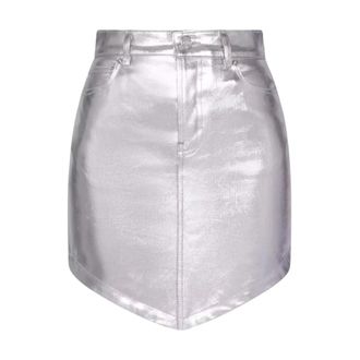 Alexandre Vauthier Brauner Leder Minirock - - Skirts - Damen - Grau - W27
