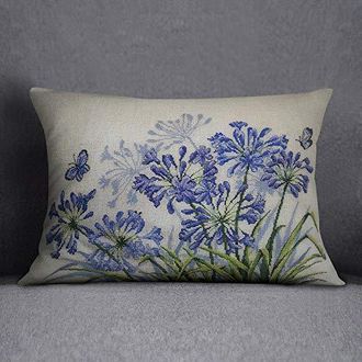 Bonamaison Le Jardin du Lin Kissenhüllen, Cotton, Mehrfarbig, 45x45