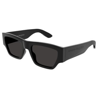 Alexander McQueen Schwarz/Graue Sonnenbrille Am0393S - - Accessories - Herren - Schwarzk - 55 MM