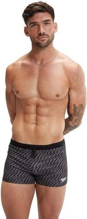 Speedo Short de Bain Valmilton pour Homme (Lot de 1), Noir/Gris Tourterelle, 48