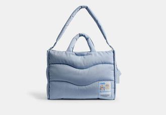 Coach topia Loop Tote aus recyceltem Polyester mit Steppung im Wellenmuster