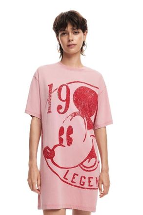 Desigual Damen Woman Knit Short Sleeve Dress, Rot, L EU