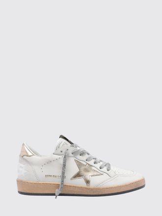 Golden Goose Baskets Ball Star en cuir de veau &agrave; effet us&eacute;