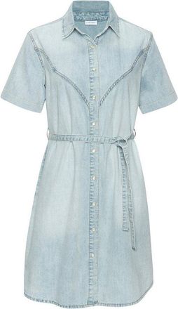 Lascana Jeanskleid (mit Bindeg&uuml;rtel) in softer Denimqualit&auml;t, modischer Western-Look