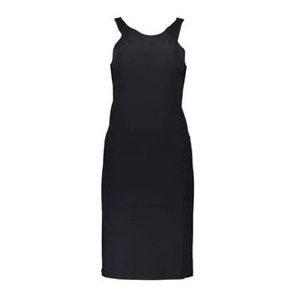 Patrizia Pepe &Auml;rmelloses Kleid mit Logo-Detail - - Dresses - Damen - Schwarzk - XS