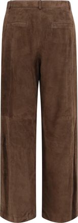 Arma Goat Suede Trousers - Brown