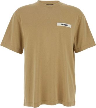 Jacquemus Homme, Tops, Beige, Taille: S T-Chemises