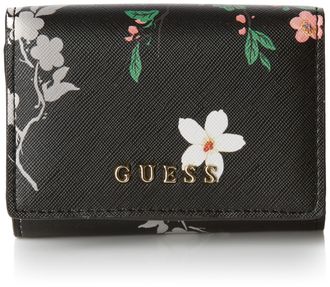 Guess Guess Damen Isabeau Small Wallet Münzbörsen, Schwarz (Black Multi)
