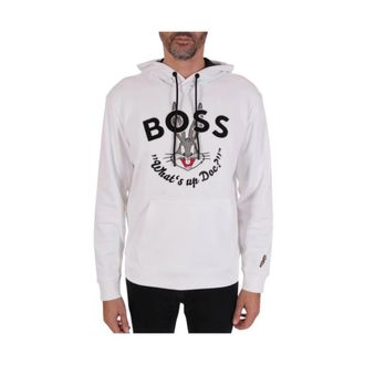 HUGO BOSS Sweatshirt Hoodie W_Bugs_Lny - - Sweatshirts & Hoodies - Herren - Wei&szlig; - M