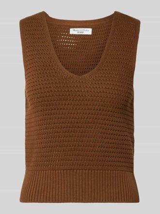 Marc O'Polo Denim Regular Fit Pullunder aus reiner Baumwolle