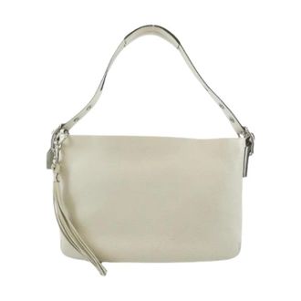 Coach Pre-owned Leder Schultertasche 1429 - - Pre-owned - Damen - Wei&szlig; - ONE SIZE
