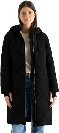 Cecil 1005375 Manteau avec Strings Sac à Dos, Noir, XL Femmes