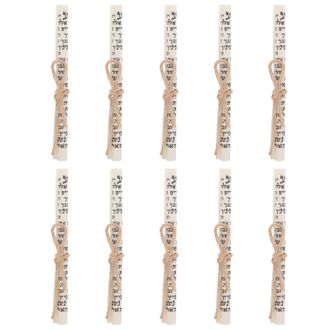 Garneck 10 St&uuml;ck J&uuml;dische T&uuml;rrollen aus Koscherem Papier 2,95 X 0,39 Zoll Religi&ouml;se T&uuml;rdekoration f&uuml;r Haussegen und Spirituelle Wohndekoration