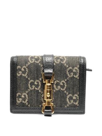 Gucci 2015-2025s Jackie GG Canvas-Portemonnaie - Schwarz