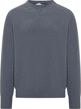 Malo Homme, Pulls, Gris, Taille: S Cashmere Crewneck