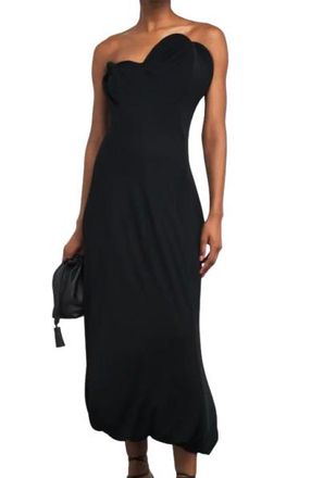 Victoria Beckham Wave-Detail Gown Size XS