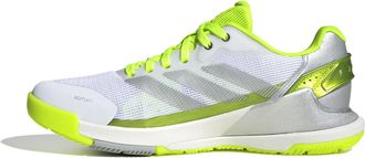 adidas Damen Crazyquick Lightstrike Shoes Padel-Schuhe, Lucid Lemon/Silver Metallic/Wonder White, 43 1/3 EU