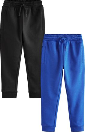 Next Jungen Jogginghose im Slim Fit, 2er Pack Black/Cobalt Blue 128