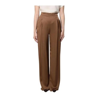 Max Mara Wide Leg Hosen - - Trousers - Damen - Braun - M