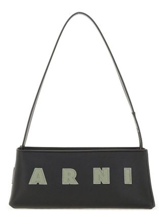 Marni Womens Baguette Museum Bag Black Body: Calf Leather Shoulder