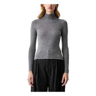 Isabelle Blanche Pull &agrave; col roul&eacute; - Femme - Pulls - Gris - Taille: 38 FR