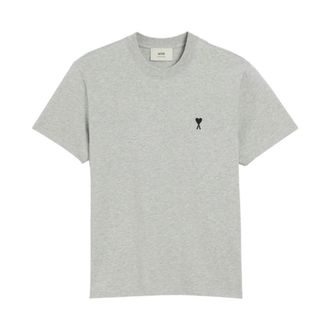 Ami Graue T-Shirts und Polos - - Tops - Herren - Grau - XL