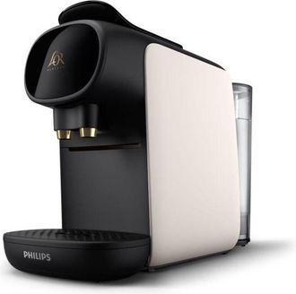 Philips lOr Barista Sublime Kaffeemaschine de Kapseln, Satin Blanc, Erkennung de Doppelkapsel, 1 oder 2 Tassen, verstellbare Abtropfschale de