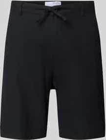 Selected Slim Fit Bermudas aus Baumwoll-Leinen-Mix Modell BRODY