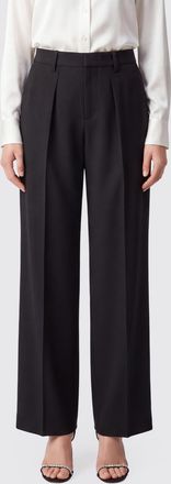 N&deg;21 Ma&szlig;geschneiderte High-Waist-Hose von aus Cr&ecirc;pe mit weitem Bein und Bundfalten