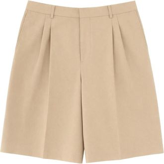 Ami Homme, Shorts, Beige, Taille: W42 Virgin Wool Tailored Shorts