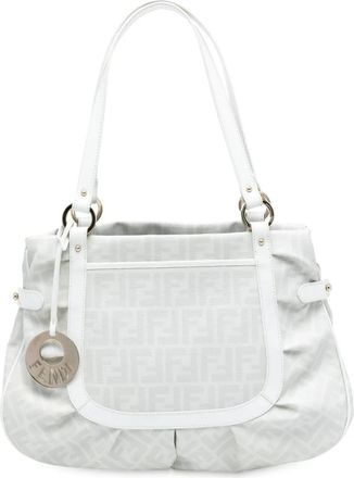 Fendi Shopper - Large Zucca Spalmati Chef Shopper Tote - Gr. unisize - in Wei&szlig; - f&uuml;r Damen
