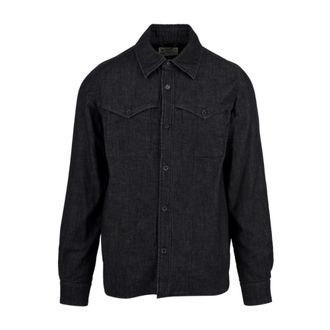Aspesi Denim Herrenhemd Ce51 G857 - - Jackets - Herren - Blau - S