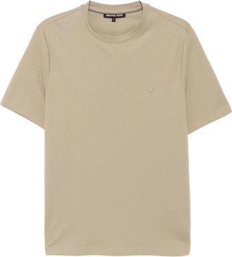 Michael Kors t-shirt &agrave; logo brod&eacute; - Tons neutres