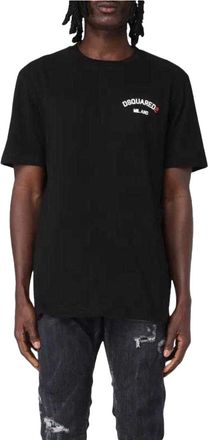 Dsquared2 DSquared2 - T-Shirt f&uuml;r Herren/Damen Unisex, Baumwolle, Regul&auml;r (Schwarz)