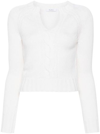 Max Mara pull Cancan - Blanc
