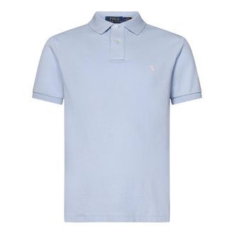 Polo Ralph Lauren Homme, Tops, Bleu, Taille: XL Polo bleu clair avec broderie de poney