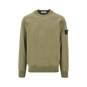 Stone Island Logo badge organic cotton sweatshirt Man L