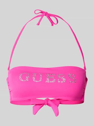 Guess Slim Fit Bikini-Oberteil in Bandeau-Optik Modell Violet