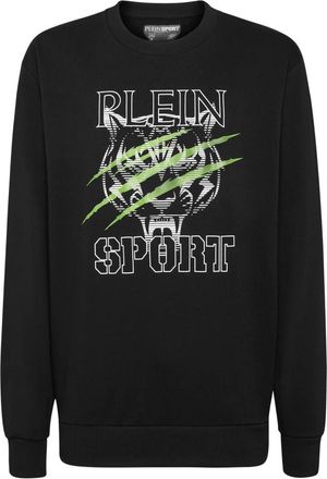 Plein Sport Homme, Sport, Noir, Taille: L SweaT-shirt Tiger Line