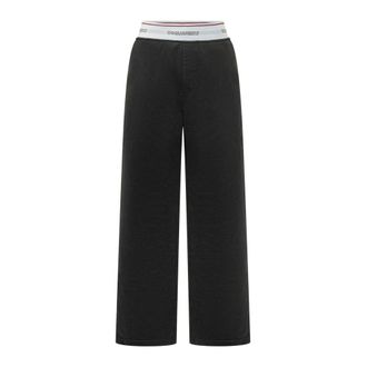 Dsquared2 Jerseyhose mit Gummizug - - Trousers - Damen - Schwarzk - M