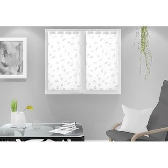 Soleil d'Ocre Laurene Bise-Bise, Polyester, Weiß, 45 x 90 cm