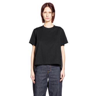 sacai Poplin x Cotton Jersey T-Shirt
