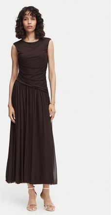 Vero Moda Abendkleid Penelope 10351455 Dunkelbraun Regular Fit