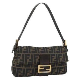 Fendi Pre-owned Vintage Zucca Schultertasche - - Pre-owned - Damen - Braun - ONE SIZE