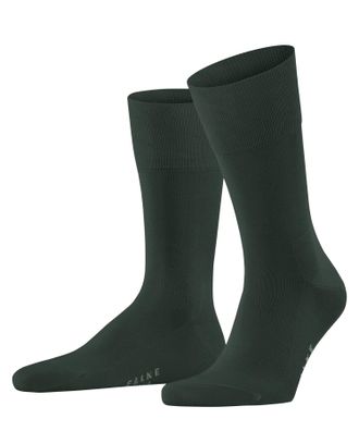 Falke Herren Socken Tiago M So nachhaltige Fil DEcosse Baumwolle einfarbig 1 Paar, Grün Hunter Green 7441, 39-40