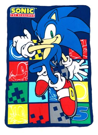 Cartoon Kinderdecke Sonic Decke 100% Polyester 100 x 140 cm
