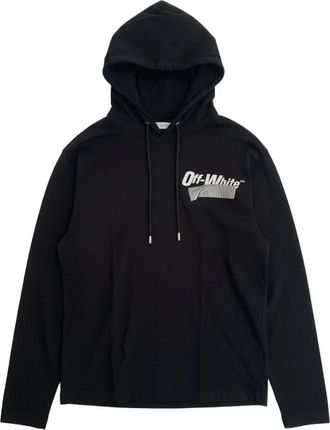 Off-white Hoodie mit Grafikmotiv und Tape - - Sweatshirts & Hoodies - Herren - Schwarzk - S