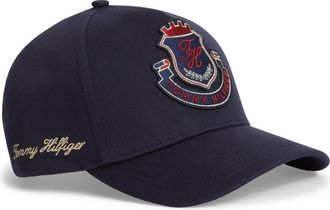 Tommy Hilfiger Cap aus Baumwolle mit Label-Aufn&auml;her in