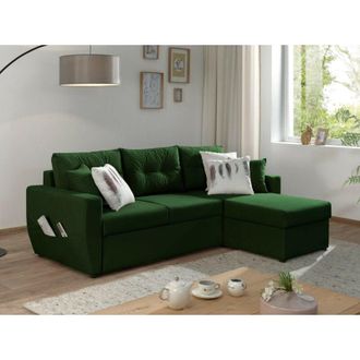 Best Mobilier Bestmobilier - Astoria - canap&eacute; dangle r&eacute;versible - convertible avec coffre - style contemporain- 4 places